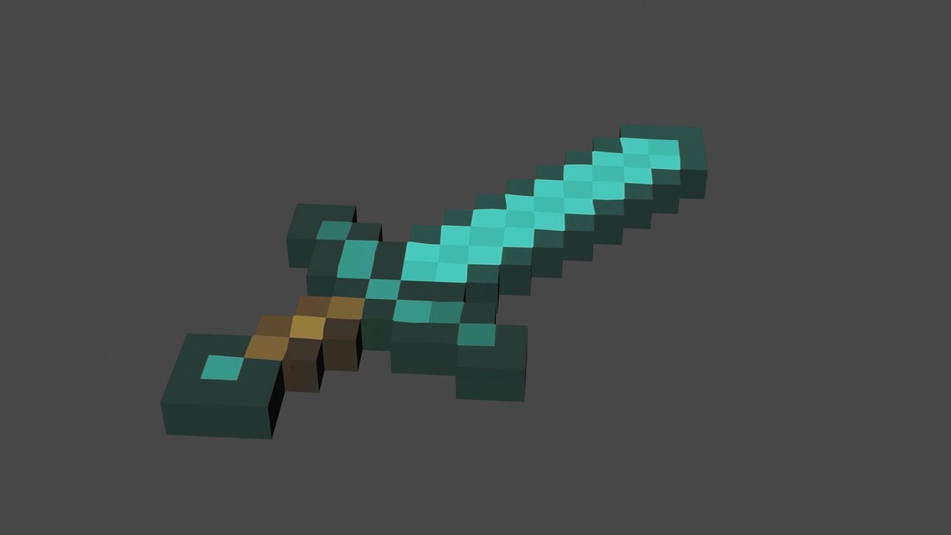 3D model MINECRAFT DIAMOND TOOL PACK 3D MODEL VR / AR / low-poly | CGTrader