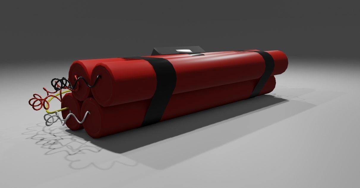 3D model Time Bomb - Dynamite - Bomba Relogio VR / AR / low-poly | CGTrader