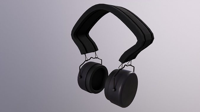 3D model Headphone Game Ready Low Poly 3D Model headphones VR / AR ...