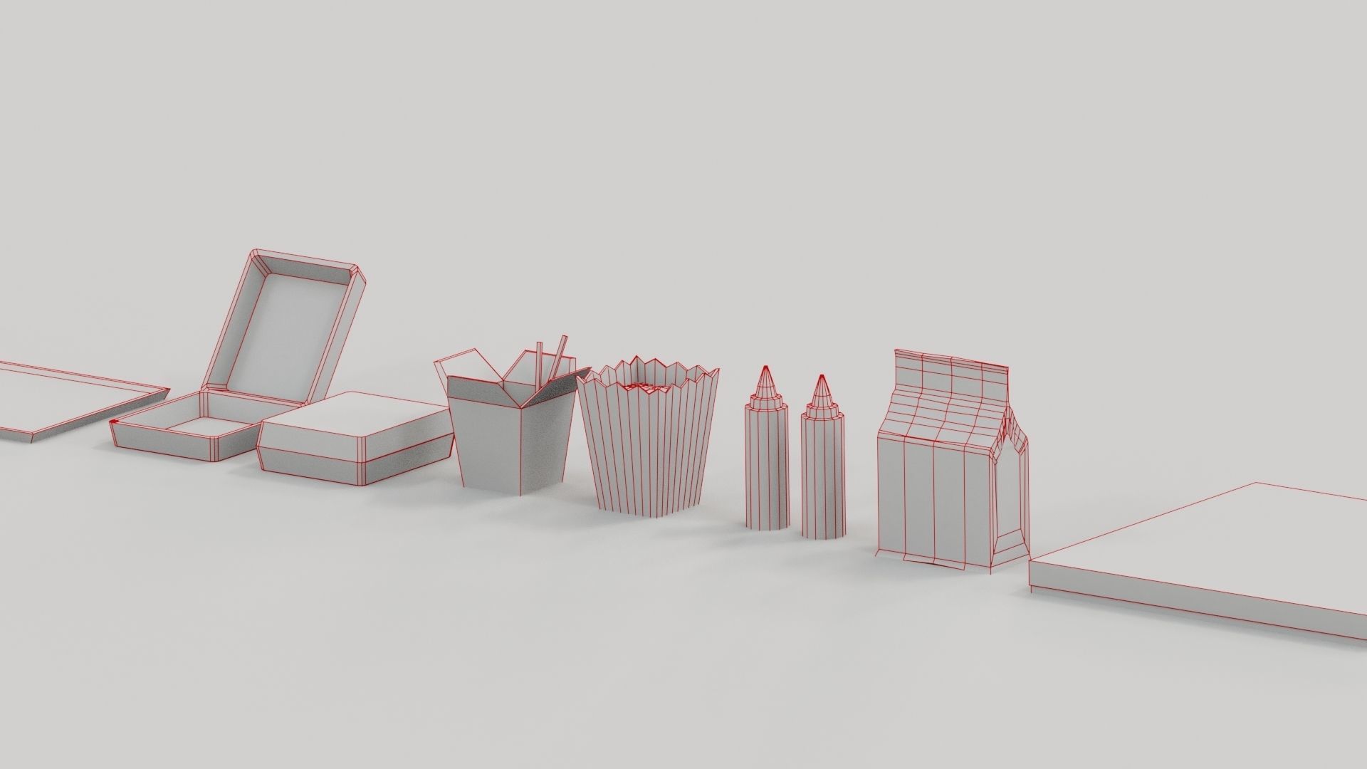 3D model Fast Food Assets VR / AR / low-poly | CGTrader