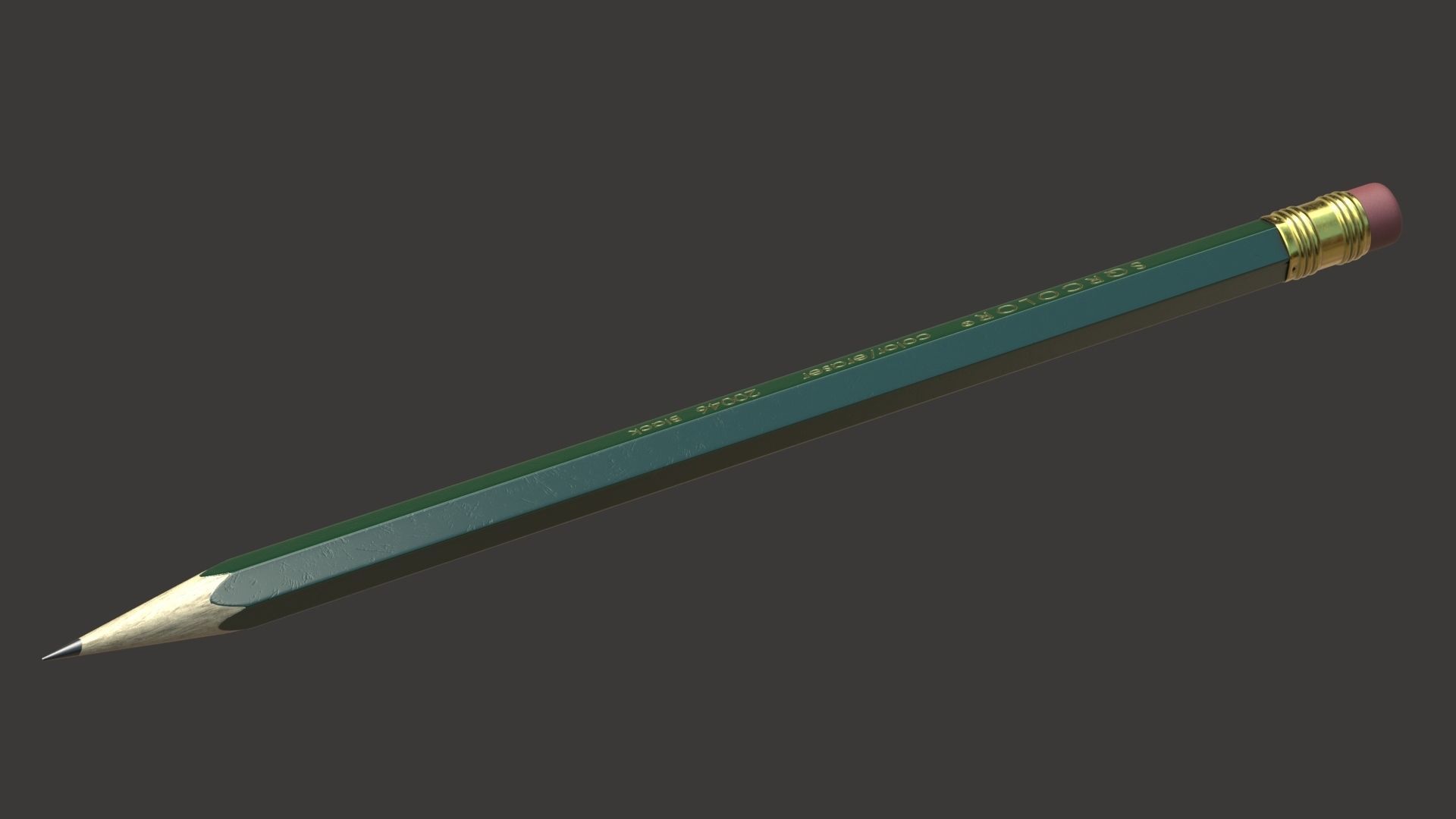 Pencil 3D model | CGTrader