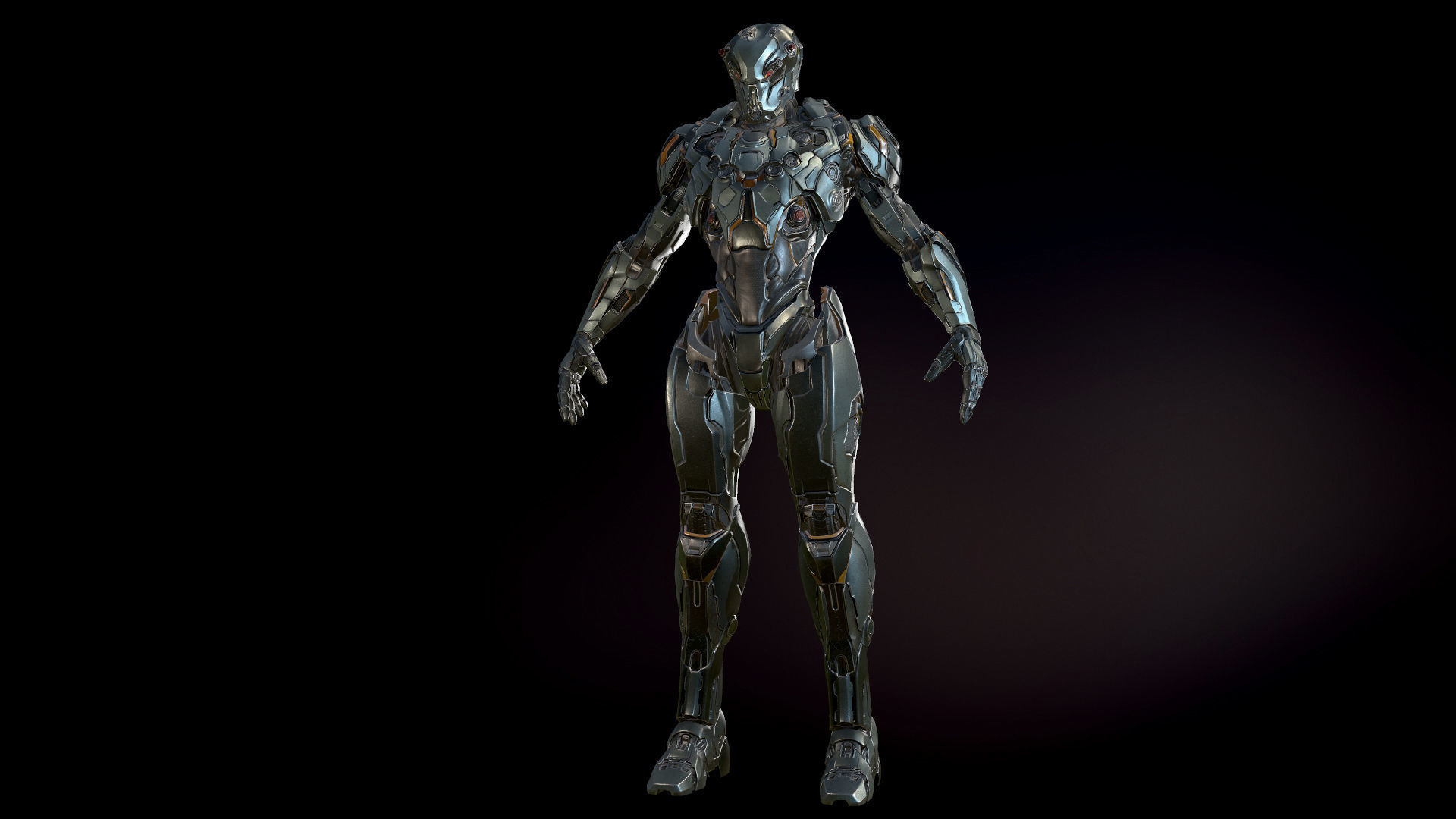 3D model Sci Fi Cyborg 3 VR / AR / low-poly rigged | CGTrader