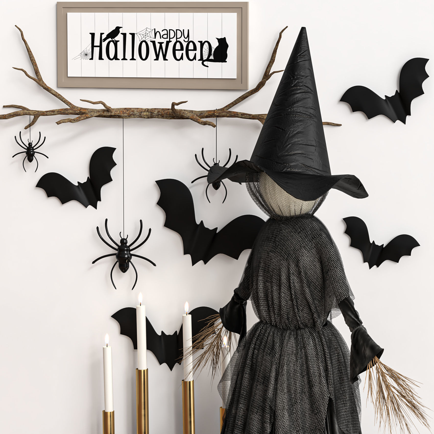 Decoration set for Halloween 01 3D model | CGTrader