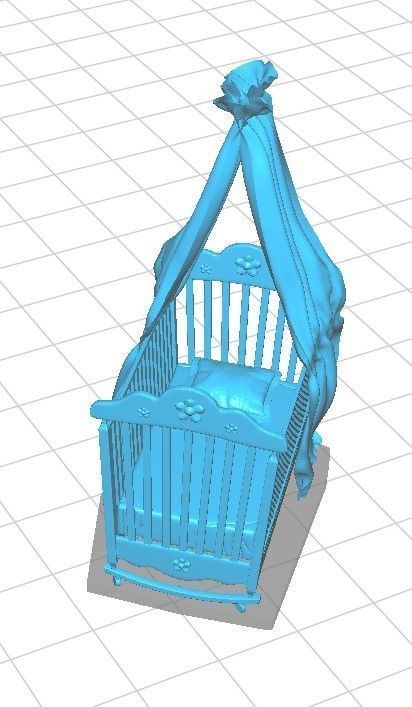 Baby Cradle 3D model 3D printable | CGTrader