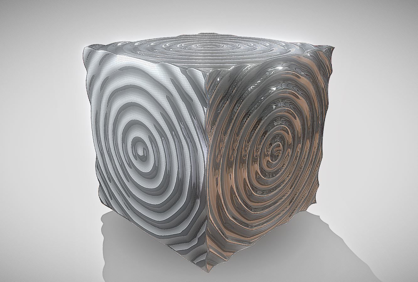 Wave Cube free 3D model animated | CGTrader