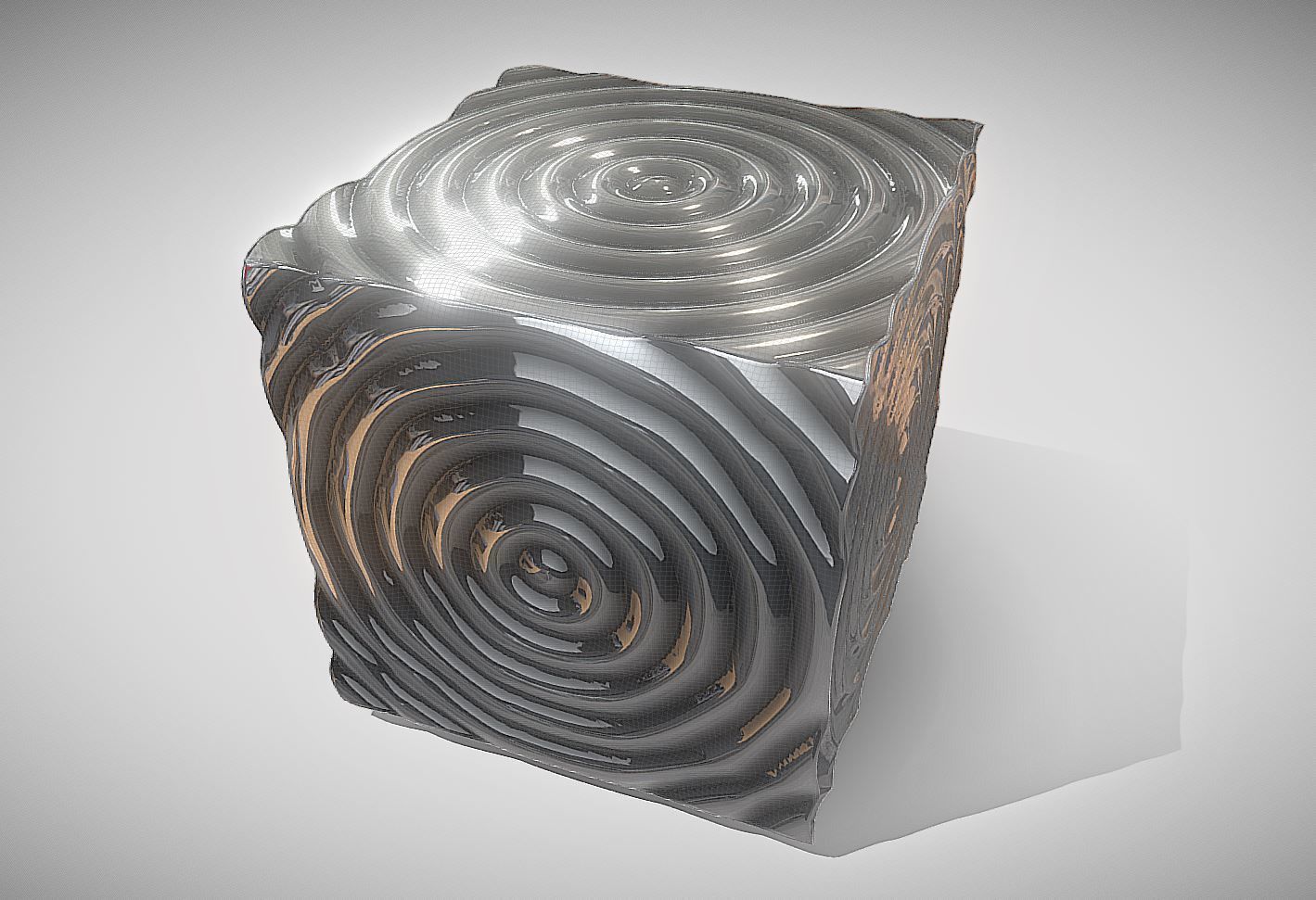 Wave Cube free 3D model animated | CGTrader