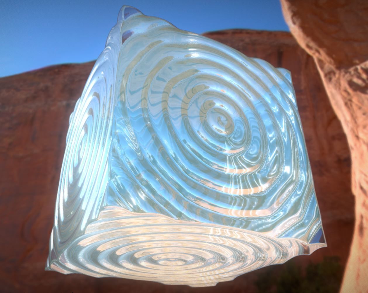 Wave Cube free 3D model animated | CGTrader