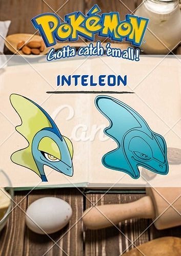 Amazing Pokemon Inteleon Cookie Cutter Stamp Cake Decorating 3D model ...