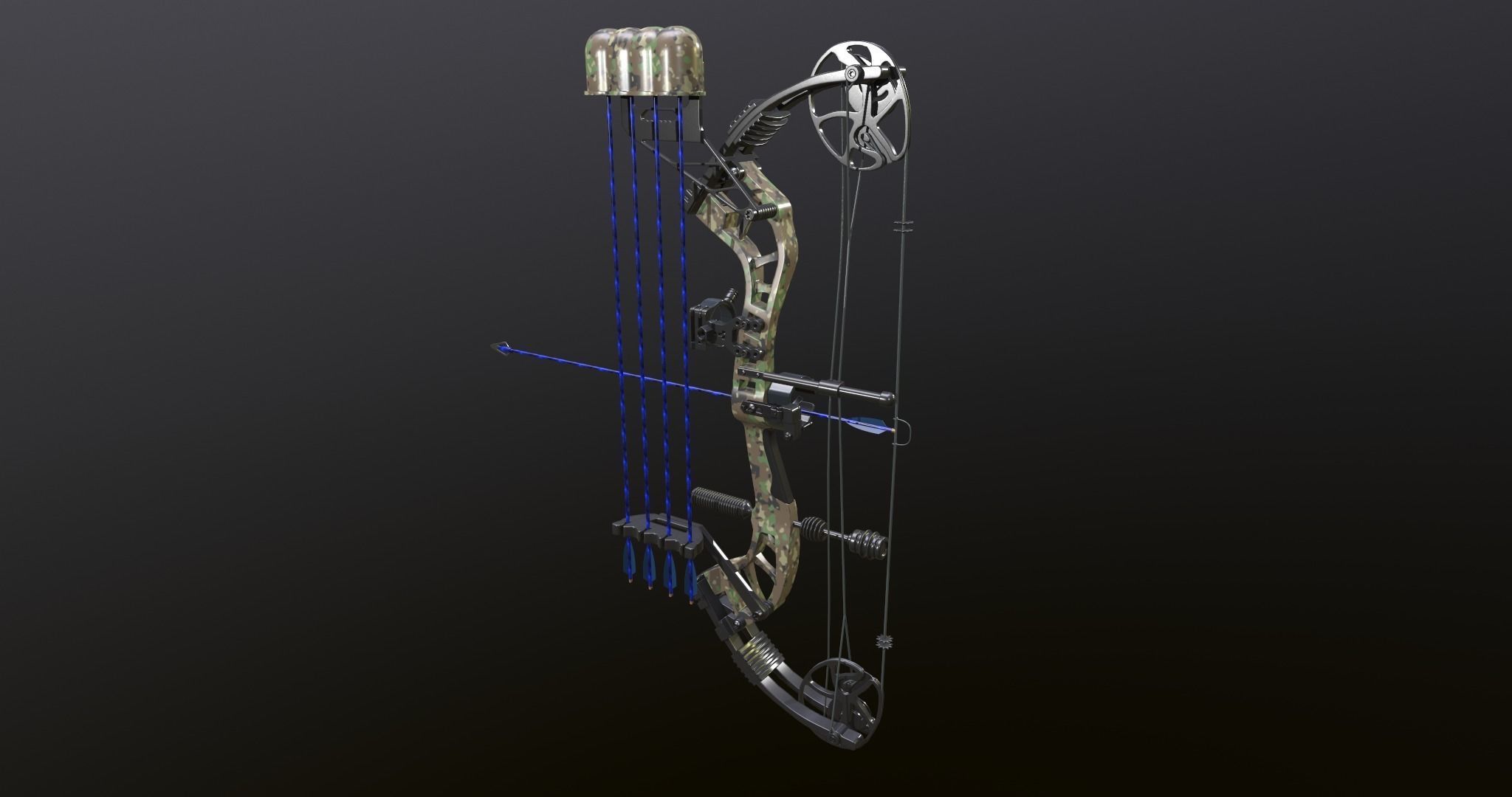 Compound bow 3D model | CGTrader