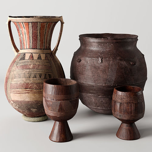 RH Collection of vases 2 3D model | CGTrader