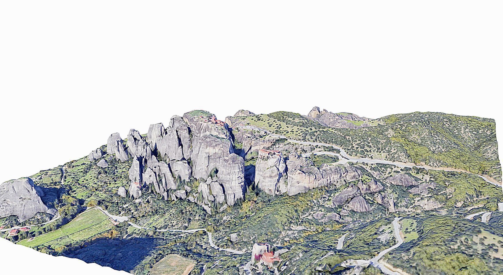 3D model The Meteora - rock - mountain VR / AR / low-poly | CGTrader