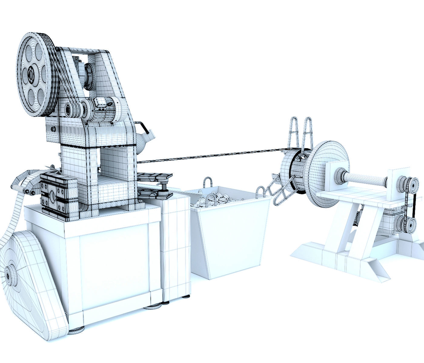 Machine tool mechanical press stamping line K2116 3D model | CGTrader