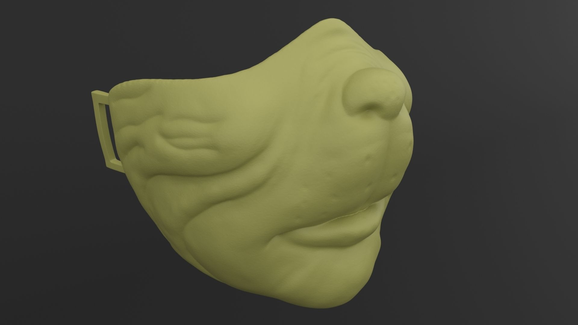 The Grinch Half Mask - Jim Carrey Version 3D Print Model 3D model 3D ...