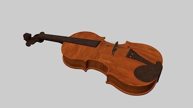 Violin free VR / AR / low-poly 3D model | CGTrader