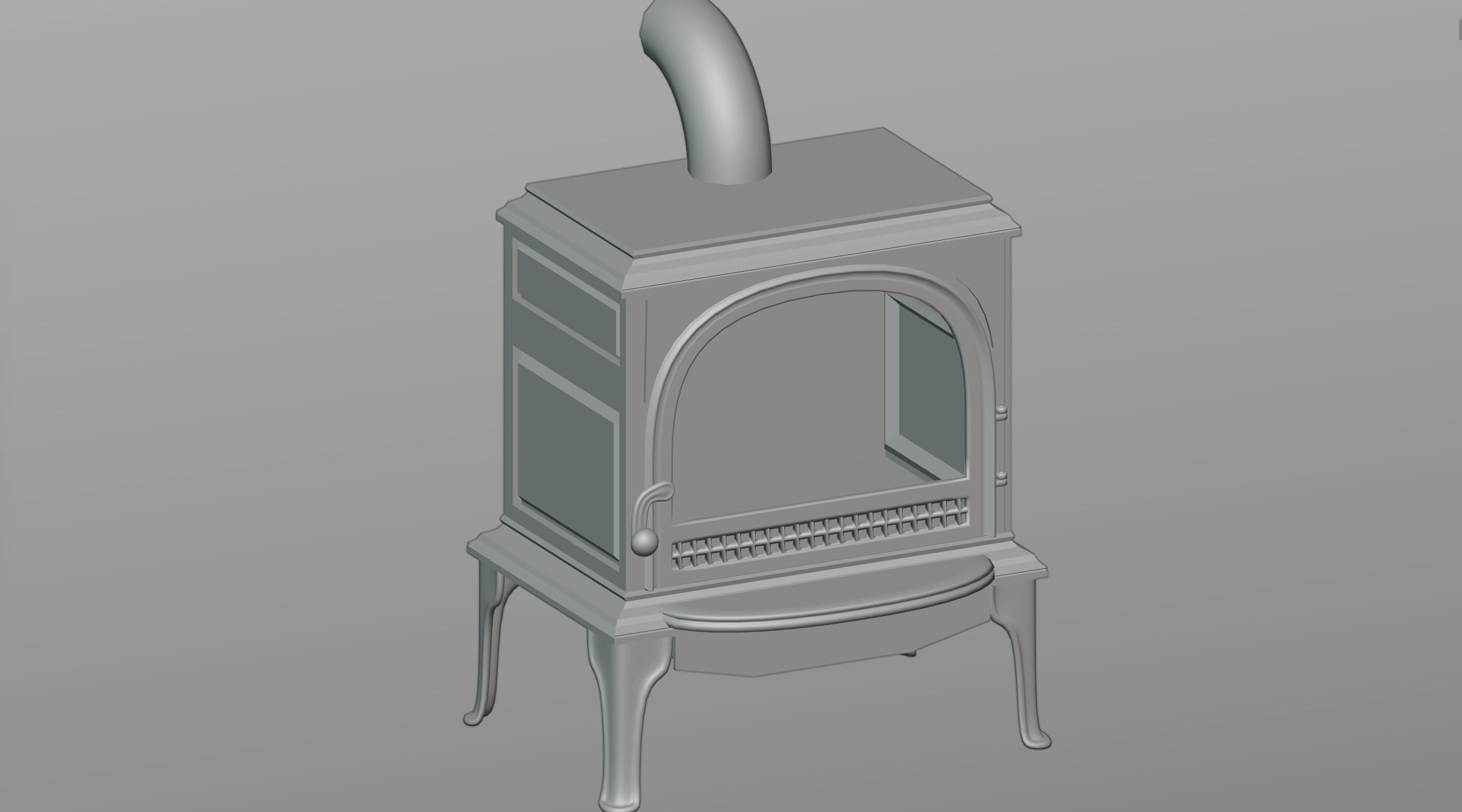 Wood burning stove 3D model | CGTrader