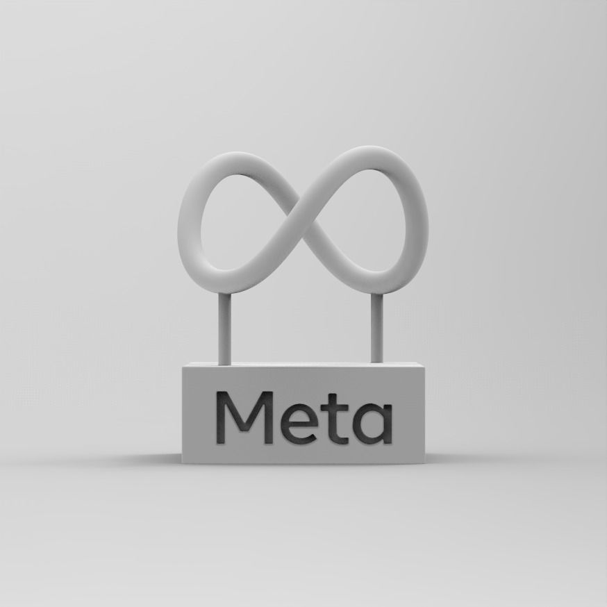Meta - Facebook New Logo 3D model 3D printable | CGTrader