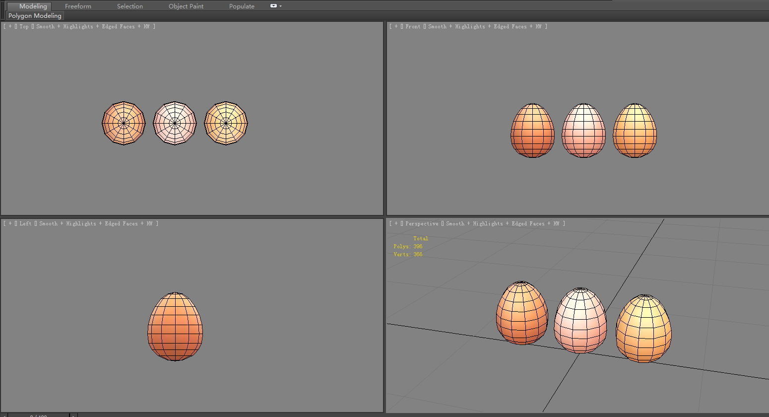 3D model Cartoon eggs VR / AR / low-poly | CGTrader