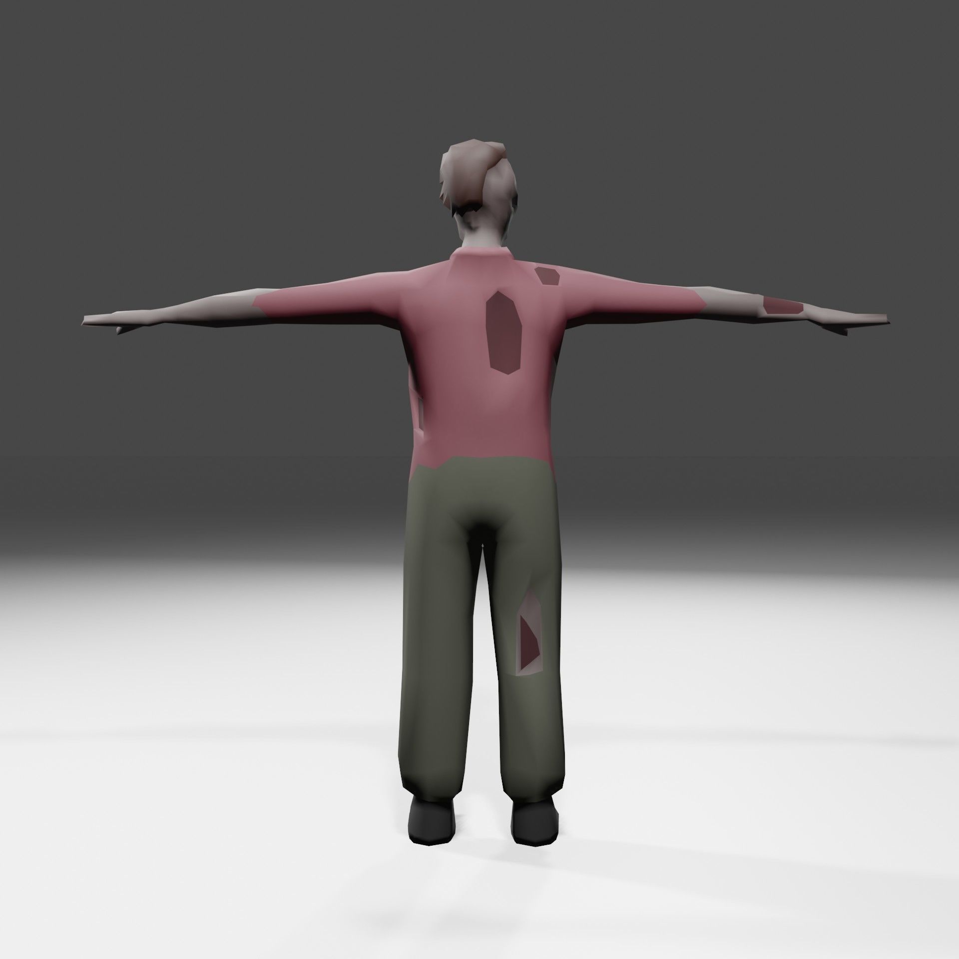 3D model Zombies Asset Rigged Males Females Boy Girl 6Models low-poly ...