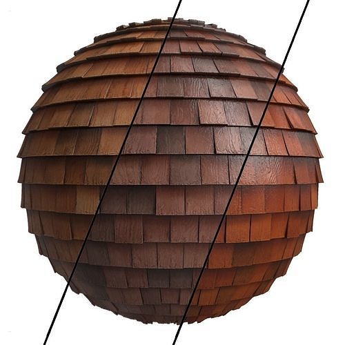 3D model Roof Tile Materials 22- By 3 color Pbr By Sbsar 4k VR / AR ...