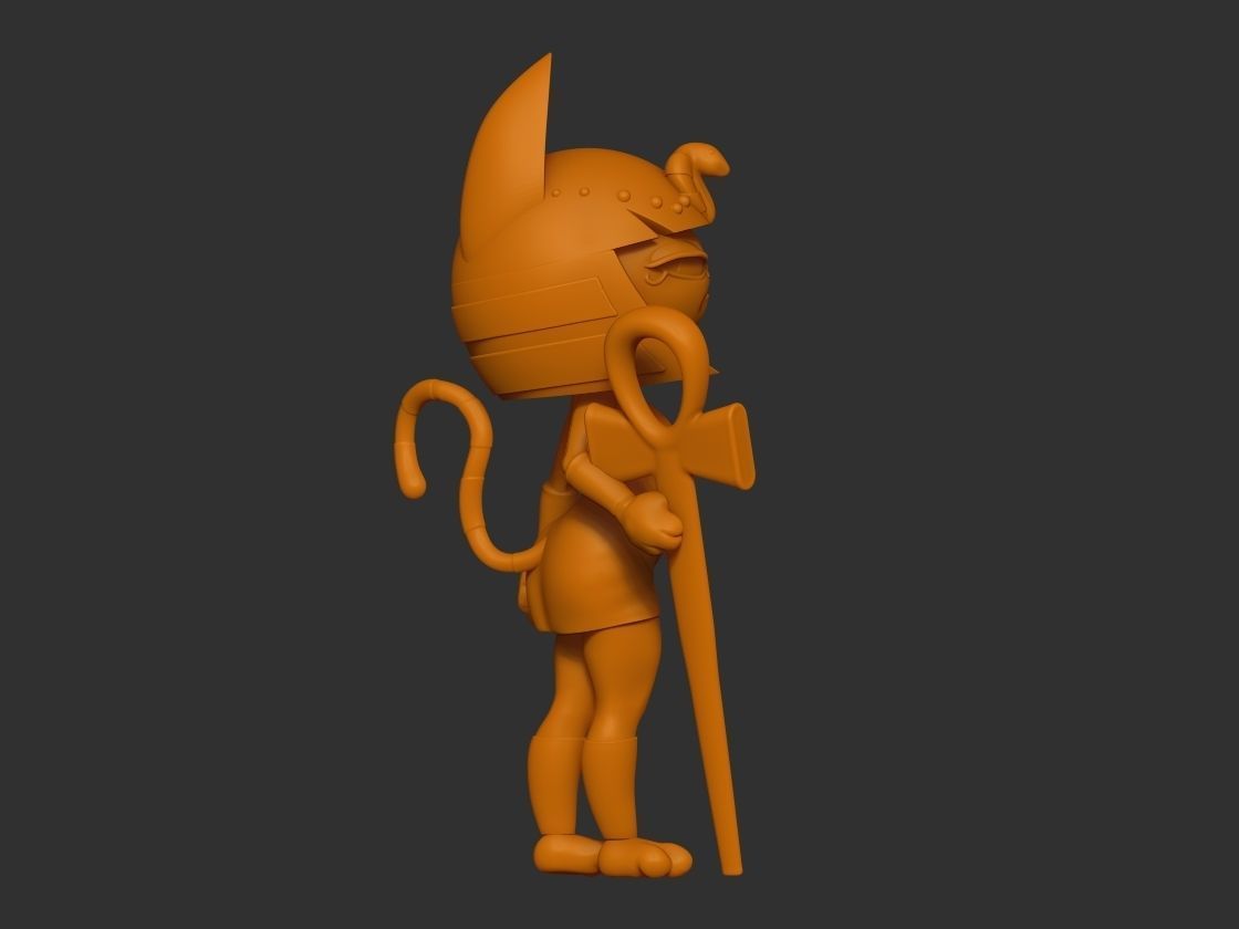 Ankha egyptian cat 3D model 3D printable | CGTrader
