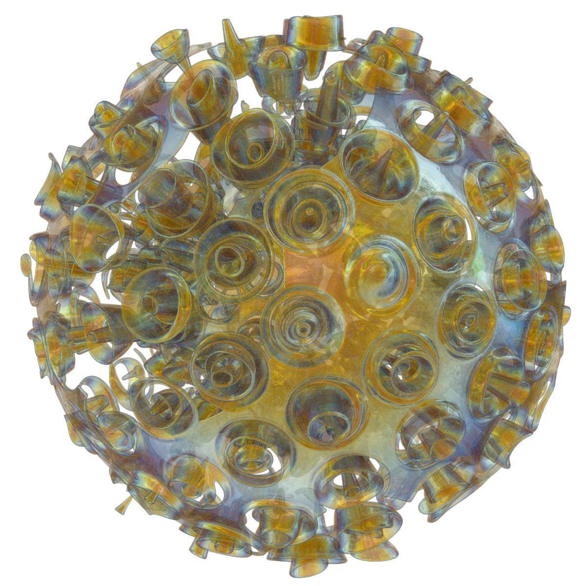 Interaction coronavirus ball 3D model | CGTrader