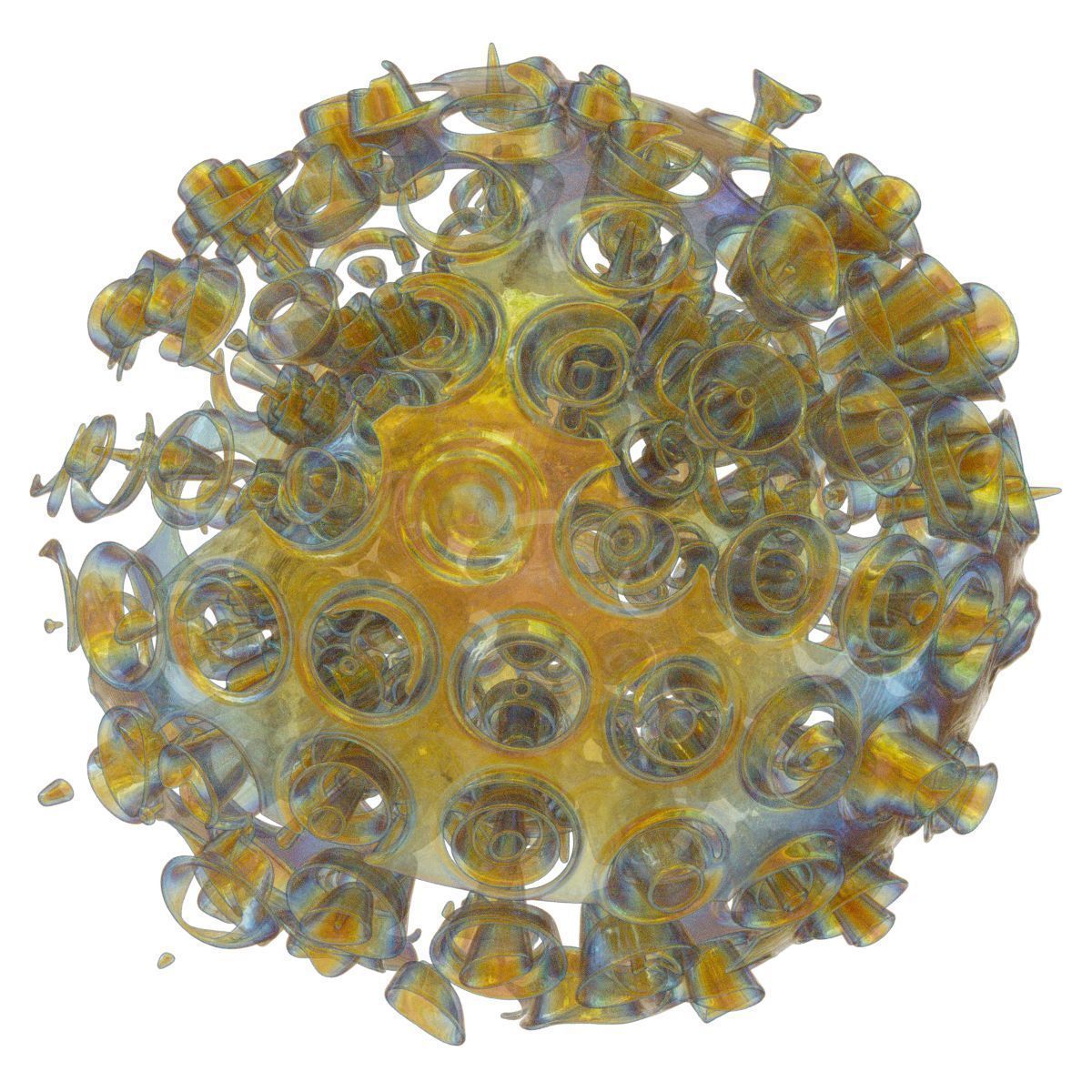 Interaction coronavirus ball 3D model | CGTrader
