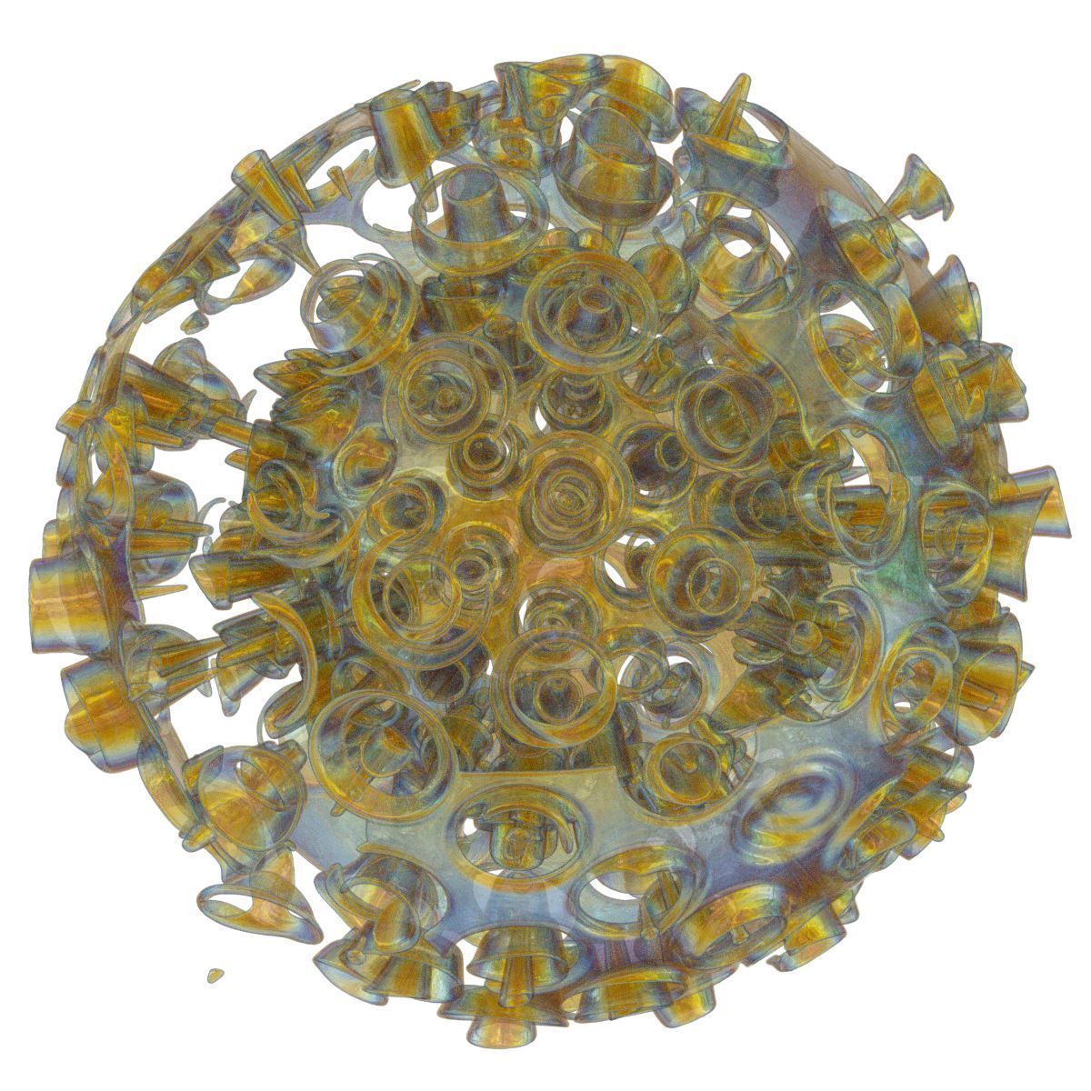 Interaction coronavirus ball 3D model | CGTrader