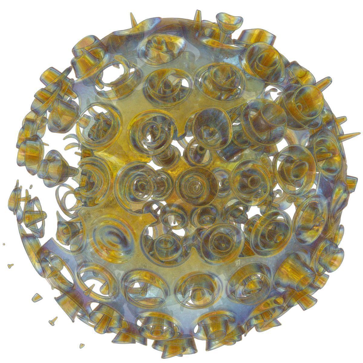 Interaction coronavirus ball 3D model | CGTrader