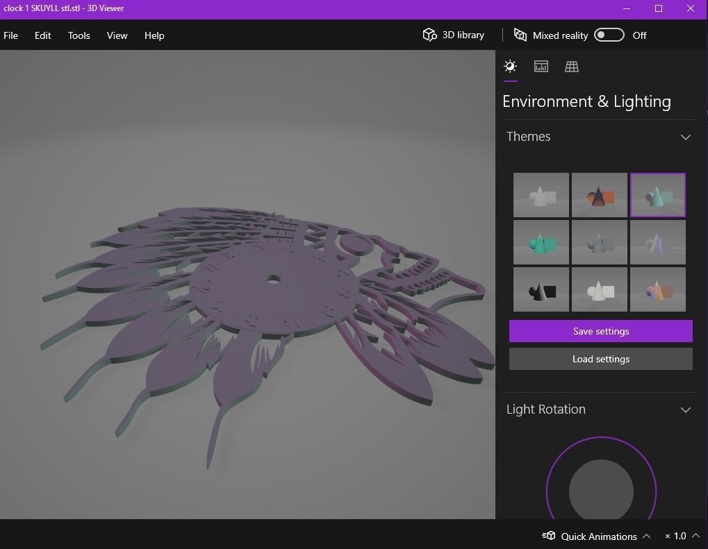 apache skull wall clock 3D model 3D printable | CGTrader