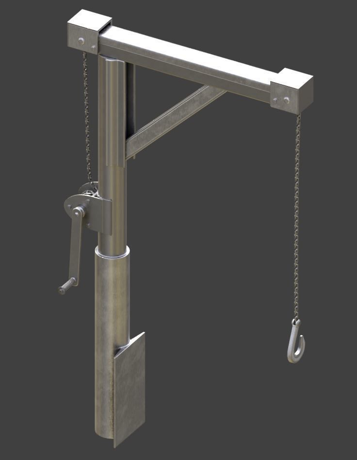 3D model Hand Crank Crane Remastered VR / AR / low-poly | CGTrader