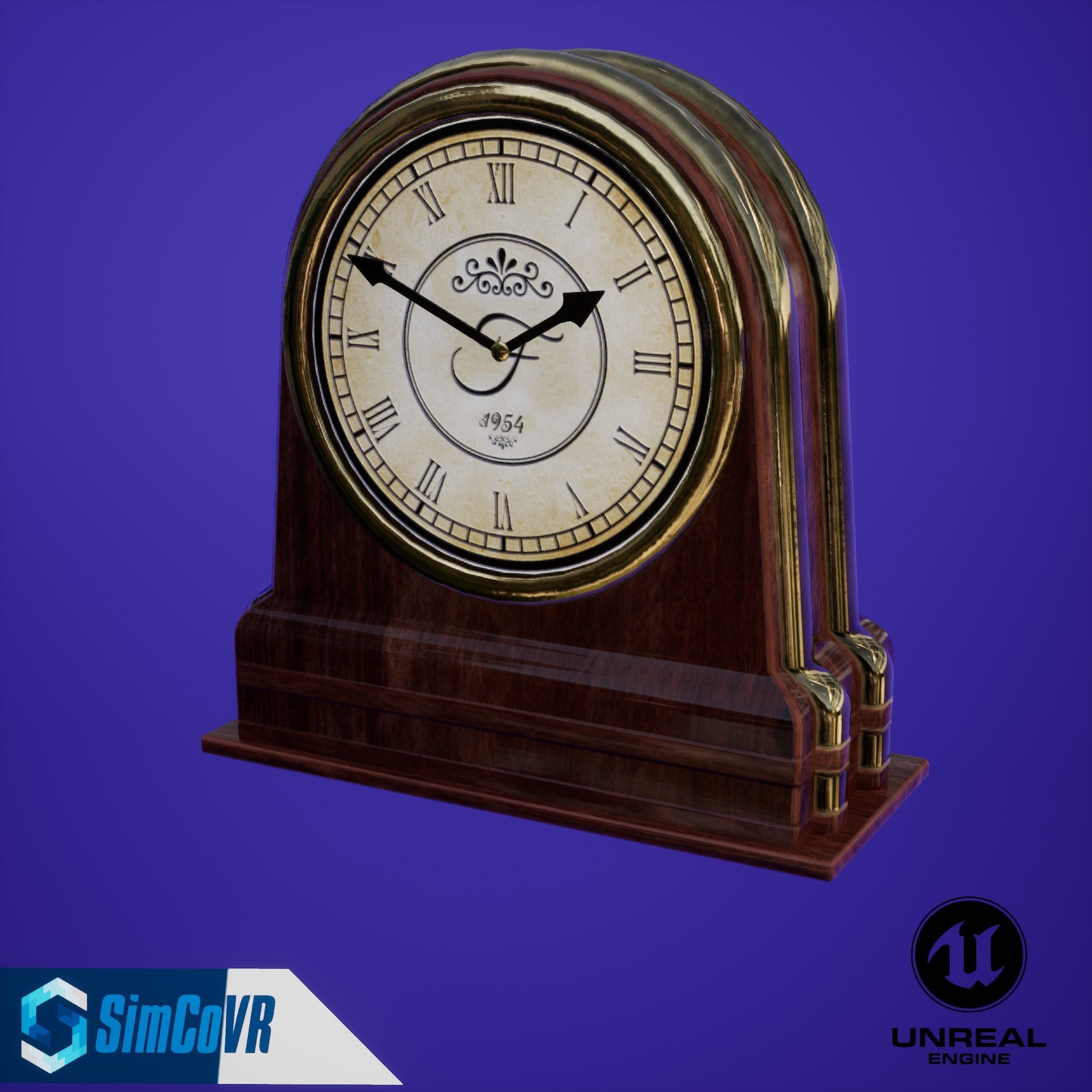 Desk Clock VR Ready free VR / AR / low-poly 3D model | CGTrader