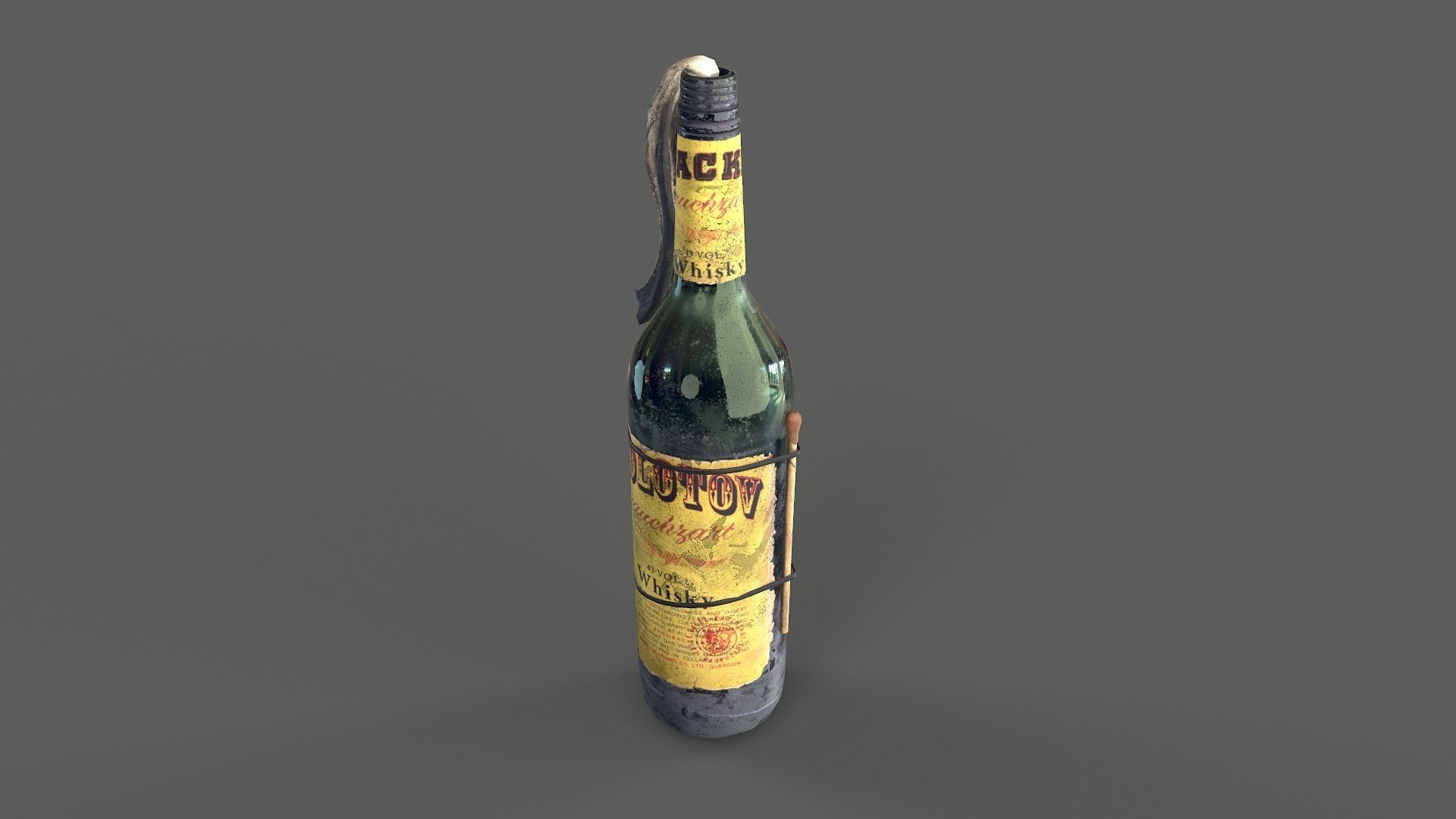 3D model Molotov Cocktail VR / AR / low-poly | CGTrader