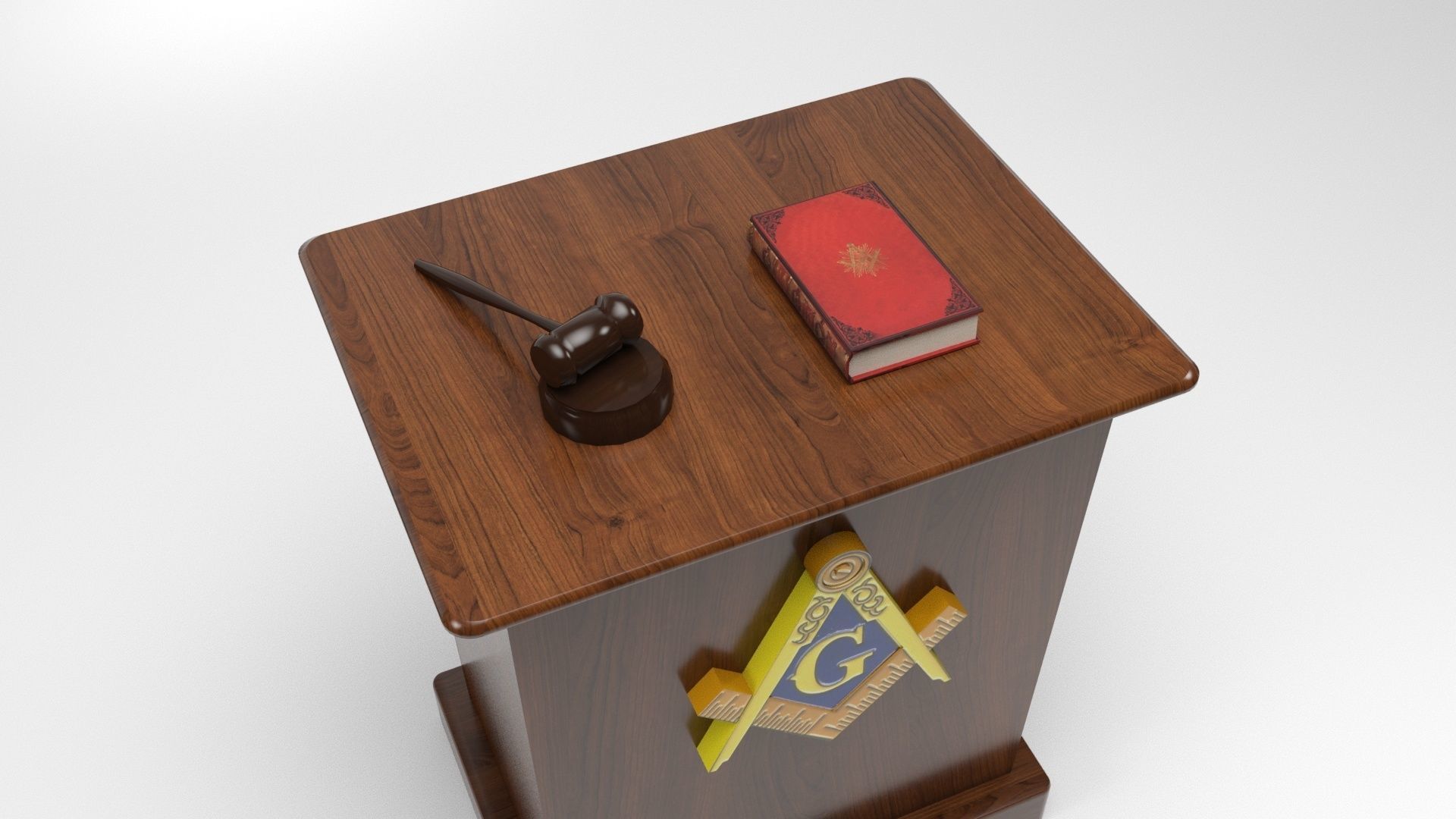 3D model Masonic Podium VR / AR / low-poly | CGTrader