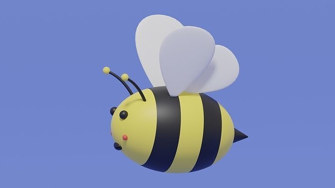Cute Cartoon Bee 3D model | CGTrader