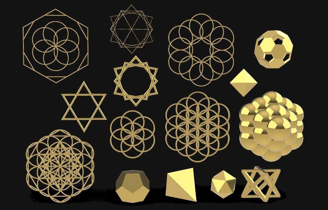 3D model Sacred Geometry VR / AR / low-poly | CGTrader