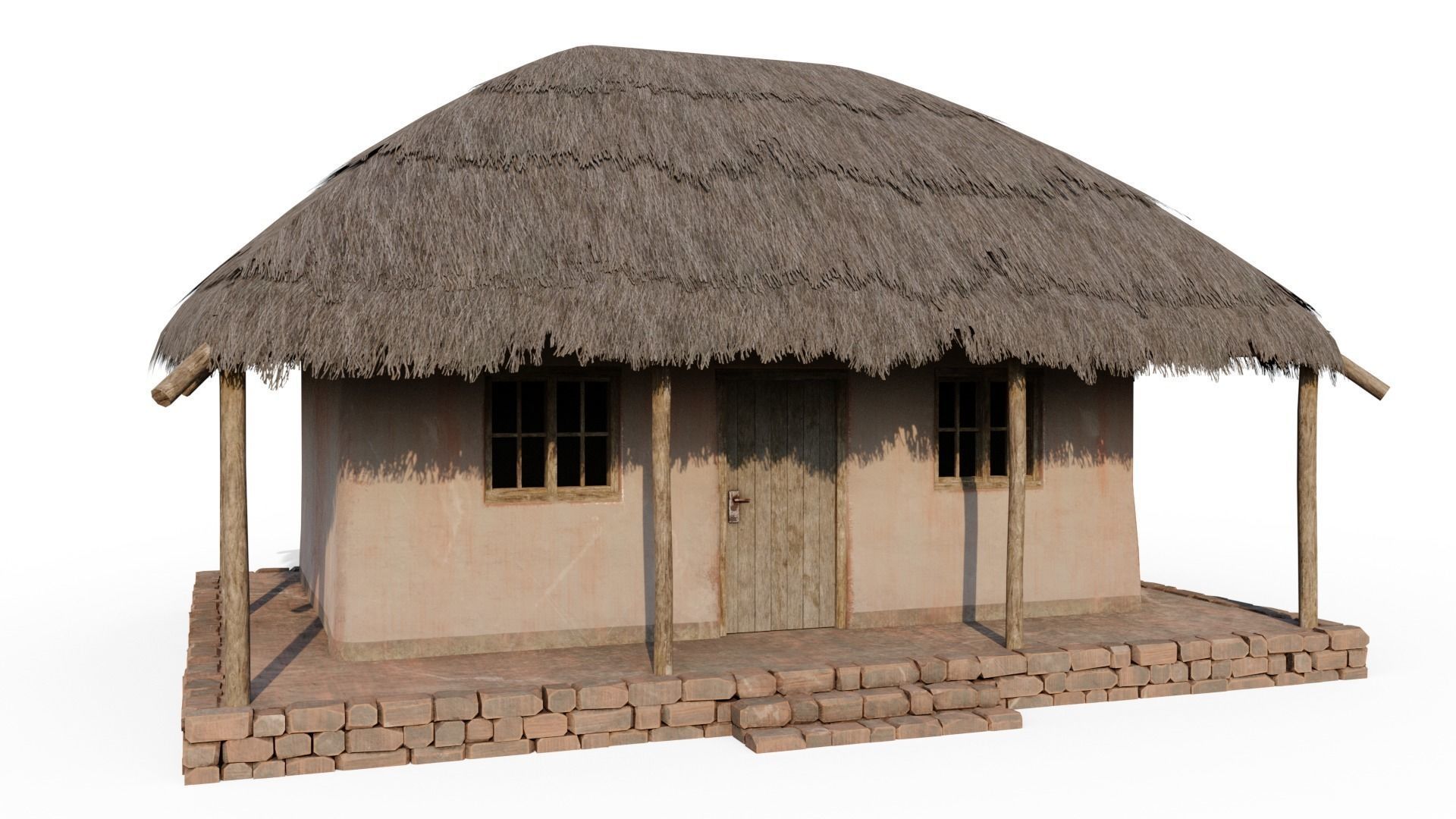 3D model Thatch Hut VR / AR / low-poly | CGTrader