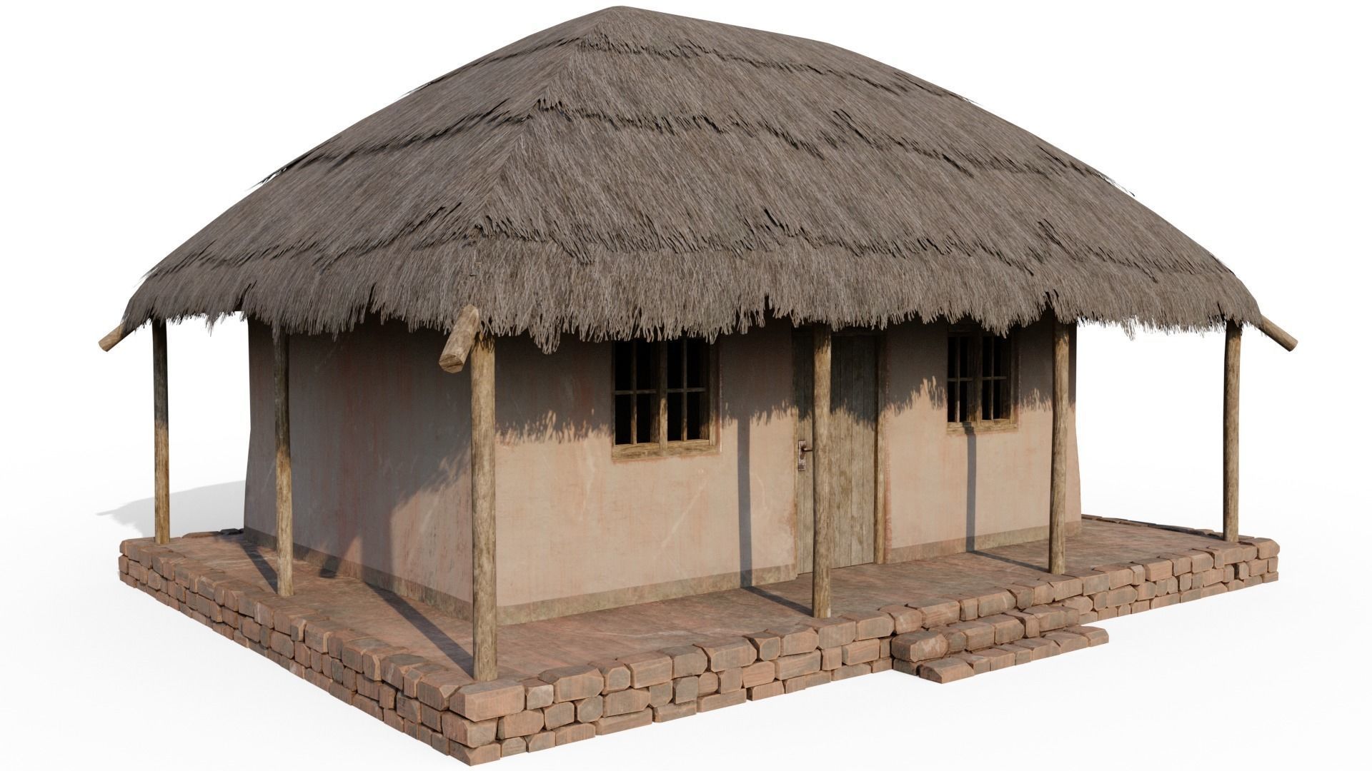 3D model Thatch Hut VR / AR / low-poly | CGTrader