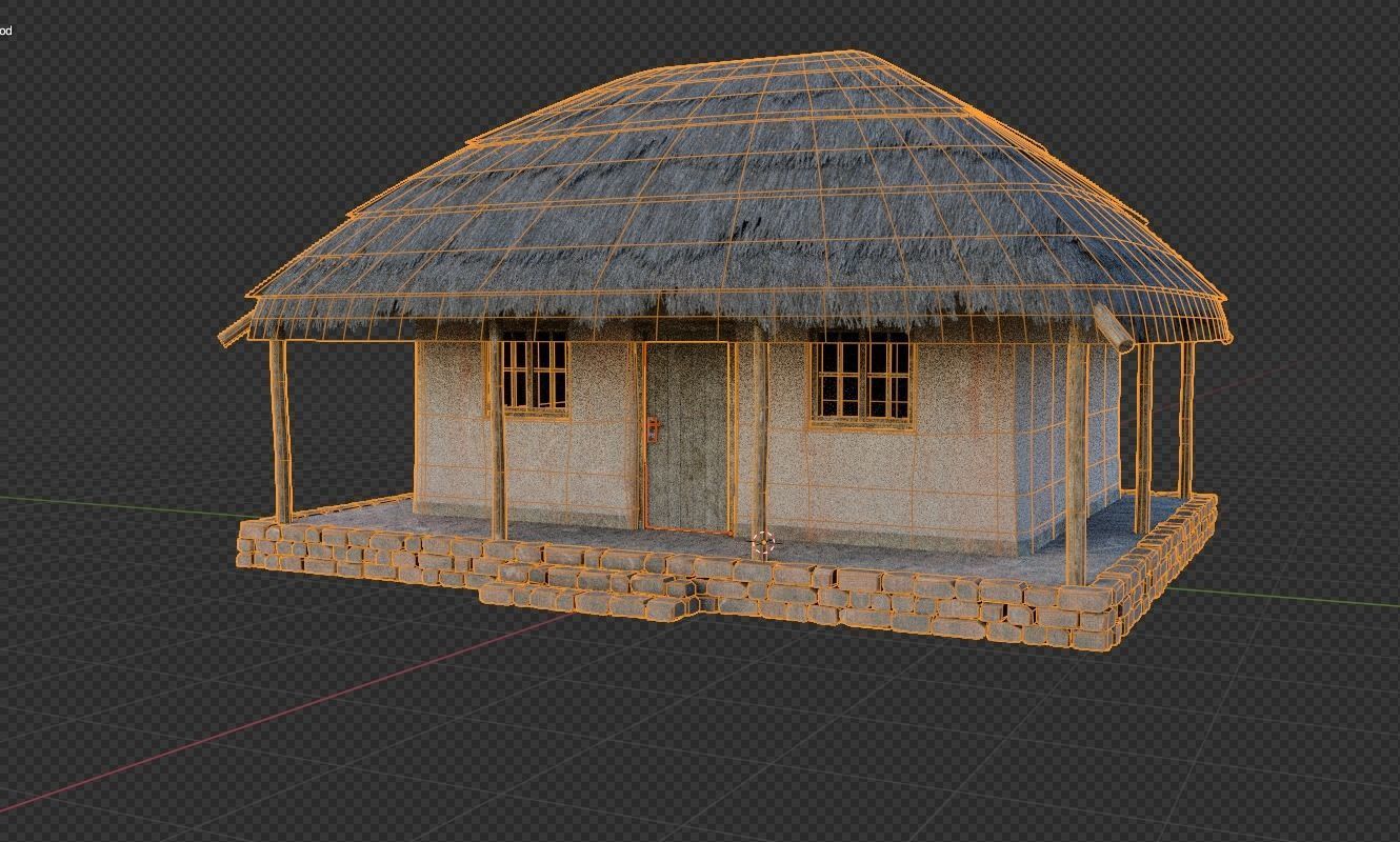 3D model Thatch Hut VR / AR / low-poly | CGTrader