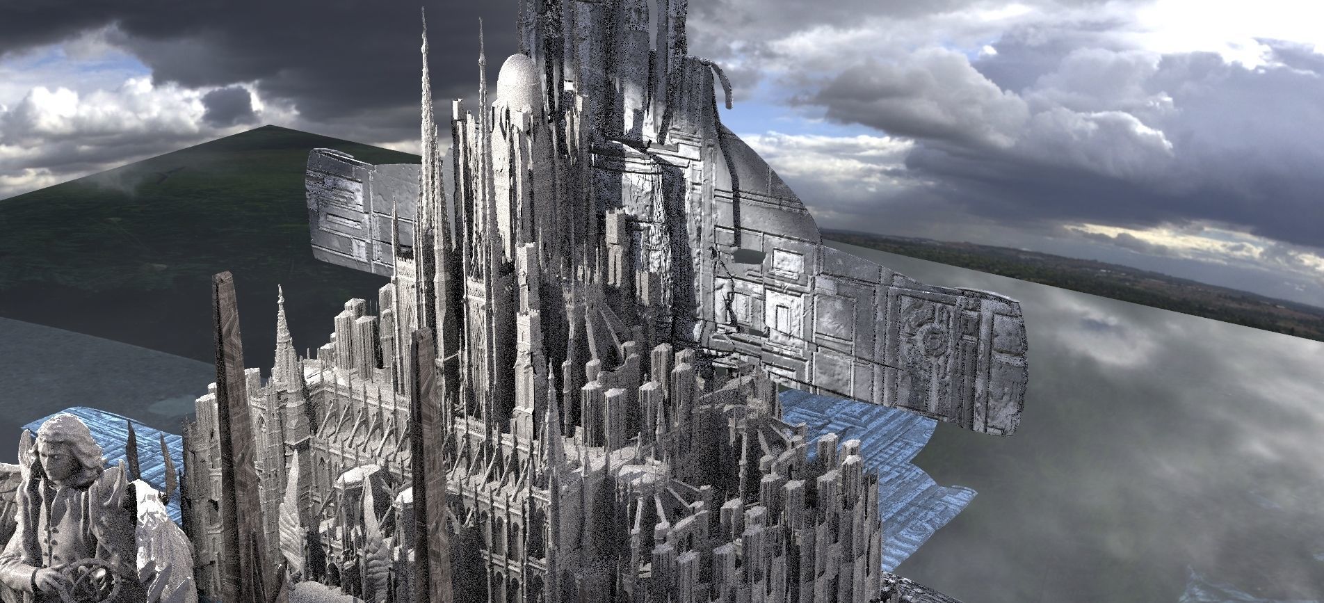 New Babylon City Fallen Angels Kitbash 3D model | CGTrader
