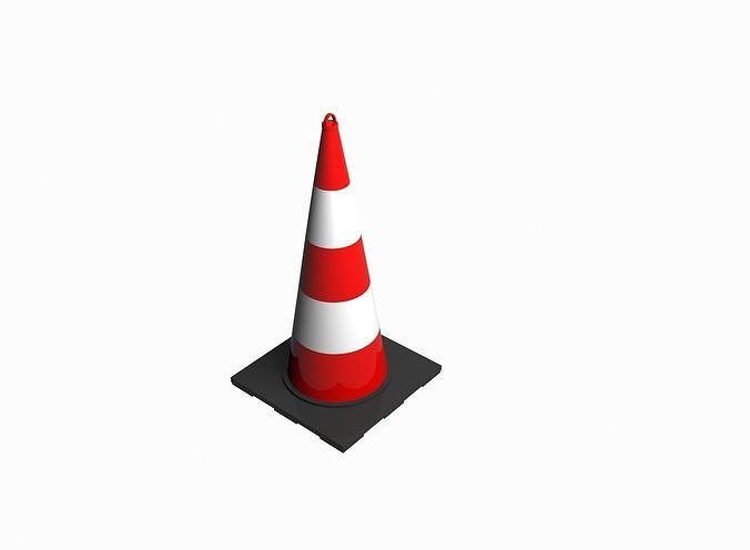 traffic cone free 3D model | CGTrader