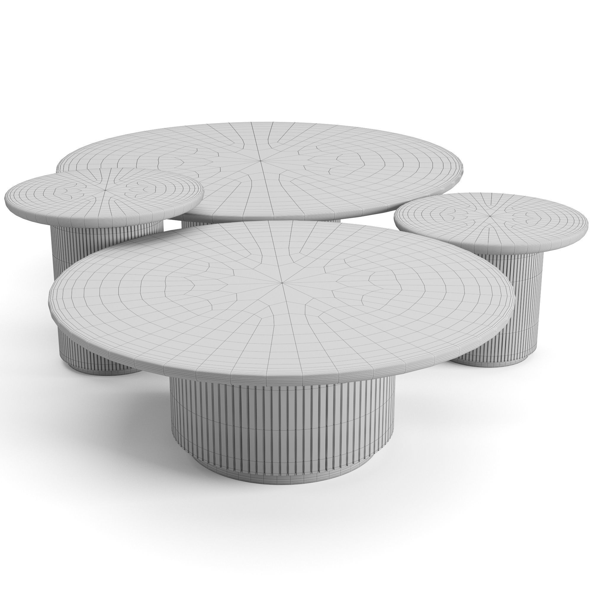 Gubi Moon Coffee Tables Set 3D model | CGTrader