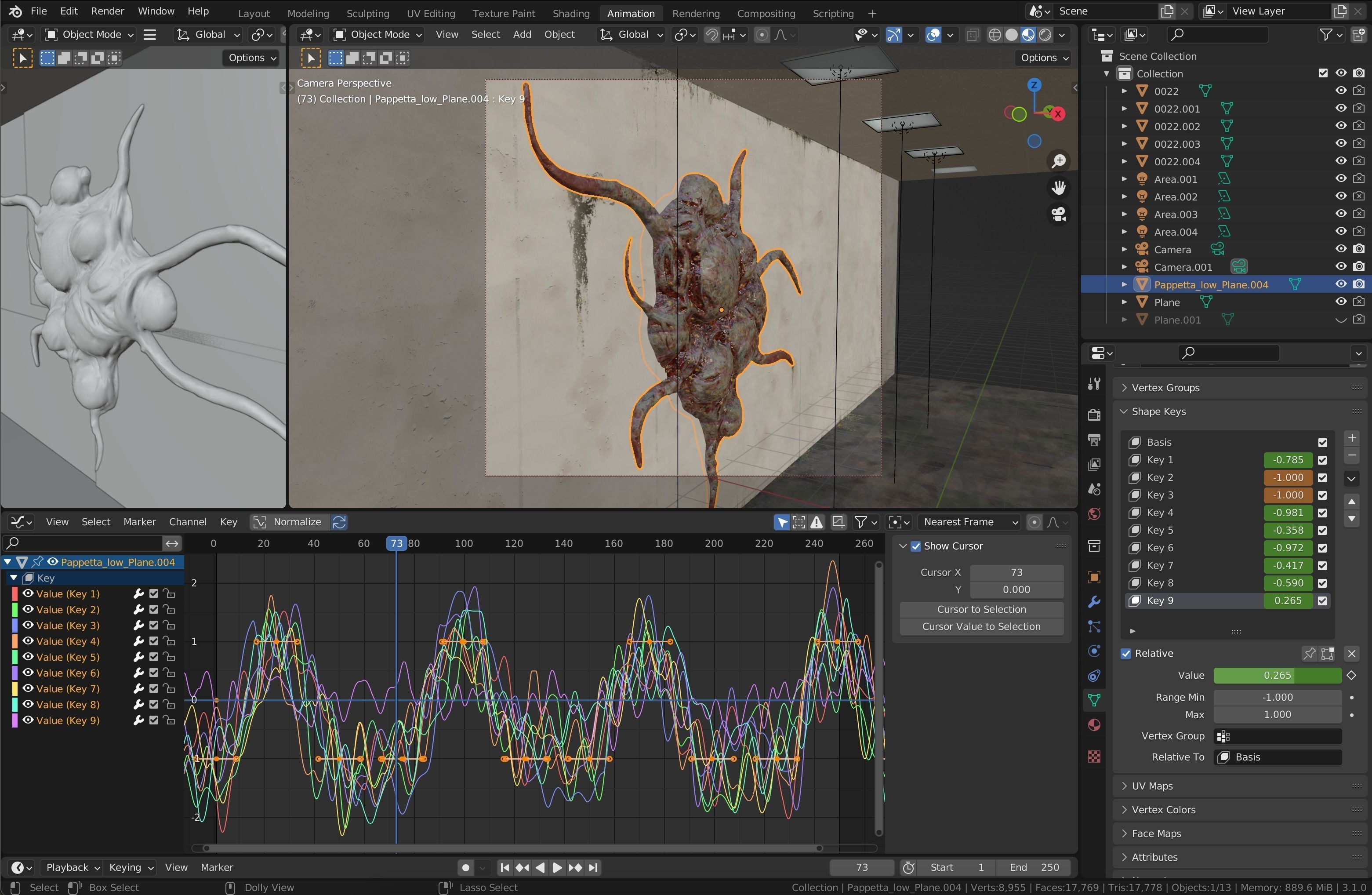 3D model Blob Monster VR / AR / low-poly | CGTrader