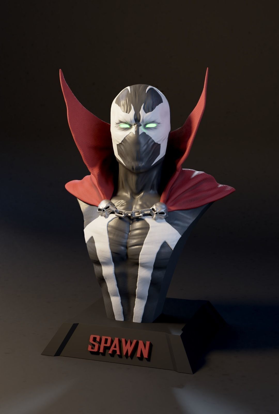Spawn bust 3D model 3D printable | CGTrader