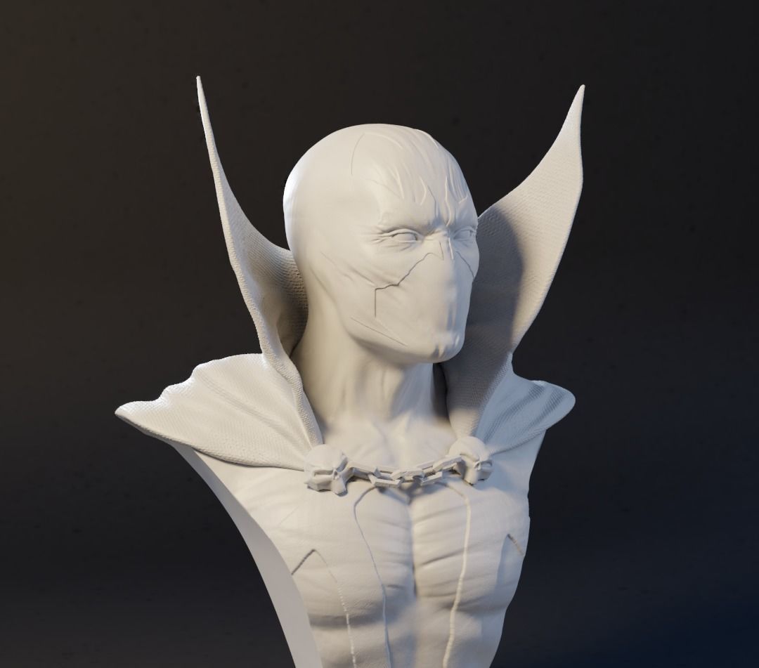 Spawn bust 3D model 3D printable | CGTrader