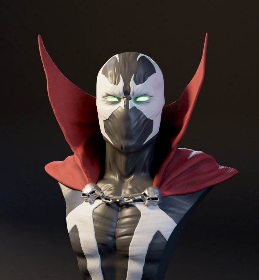 Spawn bust 3D model 3D printable | CGTrader
