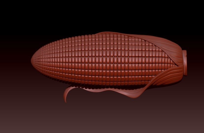 roasted corn 3D model 3D printable | CGTrader
