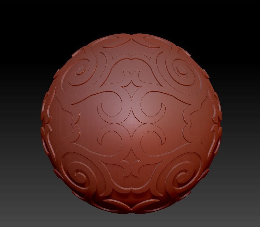 Relief 3D hollow sculpture ball model design download 3D model 3D ...