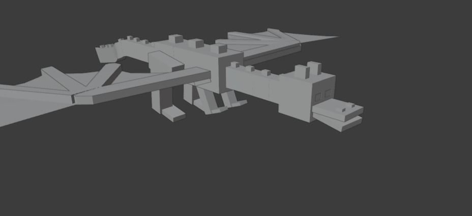 minecraft ender dragon 3D model | CGTrader