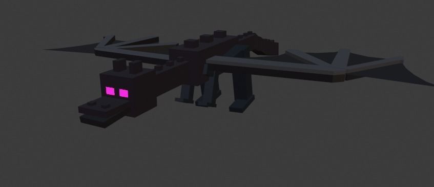 minecraft ender dragon 3D model | CGTrader
