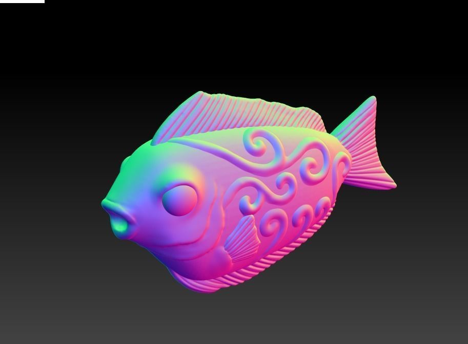 Original new goldfish 3D model download goldfish sculpture 3D 3D model ...
